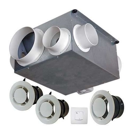 AUTOGYRE KIT VMC SIMPLE FLUX AUTORÉGLABLE À DÉTECTION D'HUMIDITÉ EXTRA - Cdiscount Bricolage