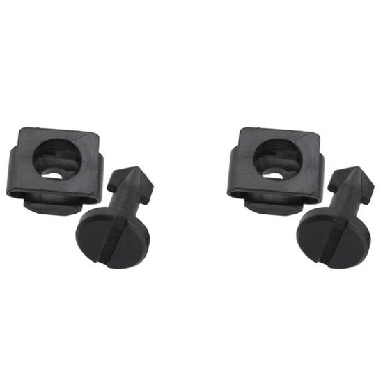 2X Capot Moteur Passage de Roue Passage de Roue Vis Plastique Noir pour ...