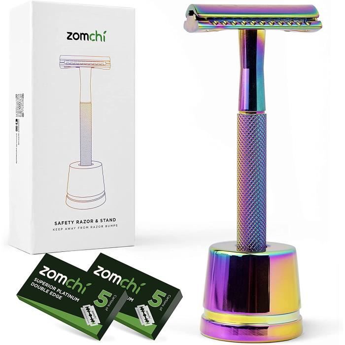 Rasoir de Sécurité à Double Tranchant en Métal pour Femmes et Homme ...