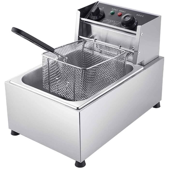 Friteuse Électrique Commerciale 8L + 8L Friteuse 2500wx2 Haute ...