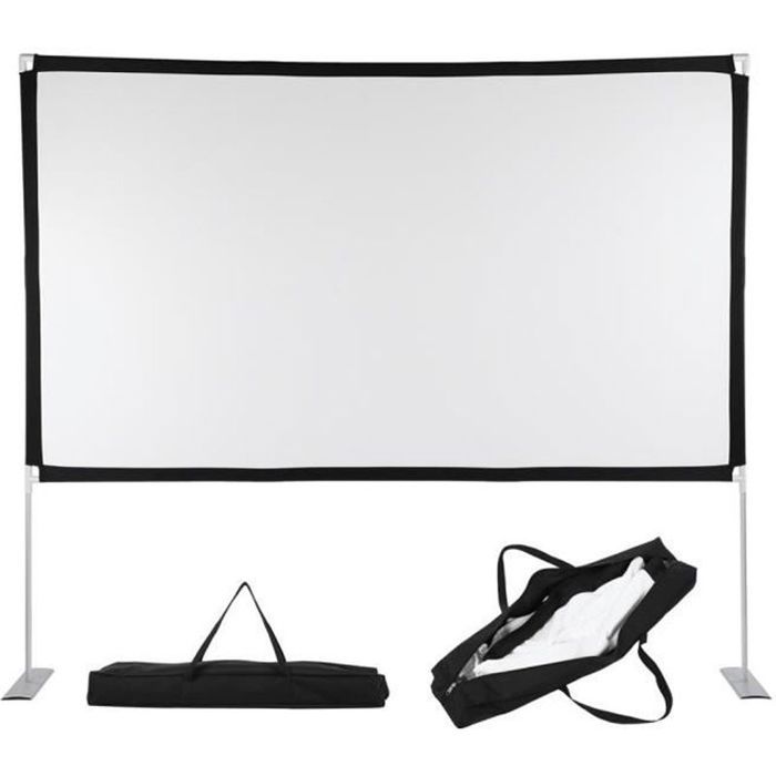 Écran de Projection Toile de Videoprojecteur 100' 4K HD 16: 9 ...