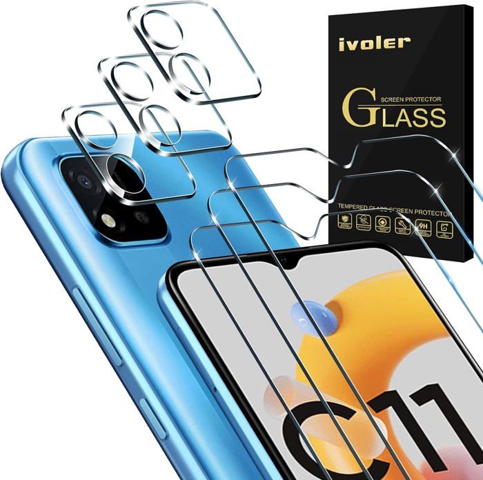 Pack De 3 Film De Protection D‘Écran En Verre Trempé Pour Realme C11 ...