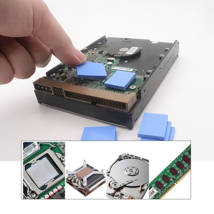 MAG 5 pcs Silicone Thermal Conductivity Sheet CPU GPU Heat Conduction ...