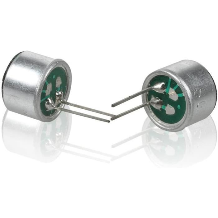 Micro à condensateur électret 10mm Dia Mic Capsule microphone à ...
