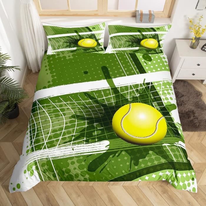 Balle De Tennis Parure De Lit 140X200Cm Sports Parure Housse De Couette ...
