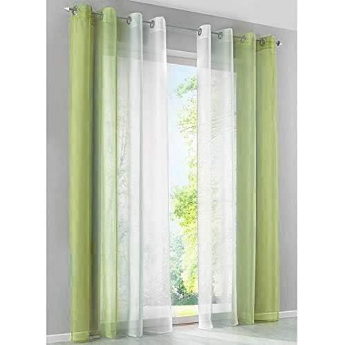 Rideaux Voilages Gaze Voilages De Dégradés Voile Transparent Décor De ...