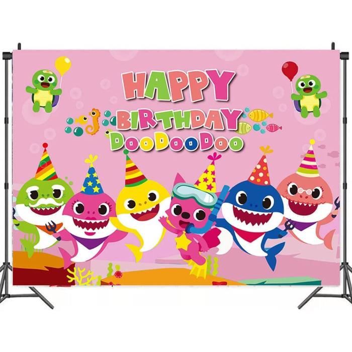 Requin Fond Fête D'anniversaire - Requin Fond Décorations, Photo Studio ...