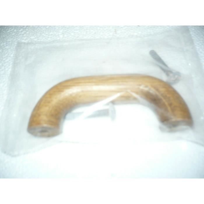 Poignée bois chêne teinté verni bois pour meuble, tiroir, armoire ...