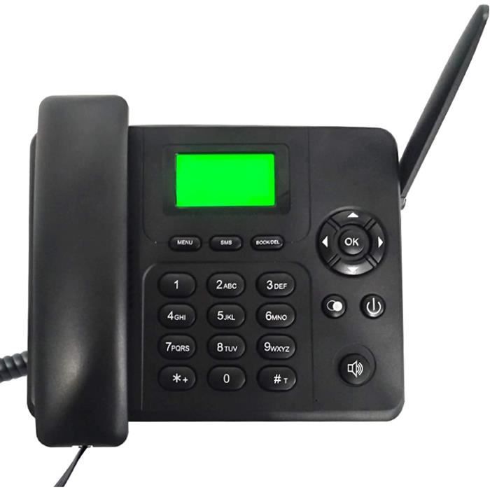Carte SIM sans fil GSM Classic Desk Phone, avec écran d'identification ...