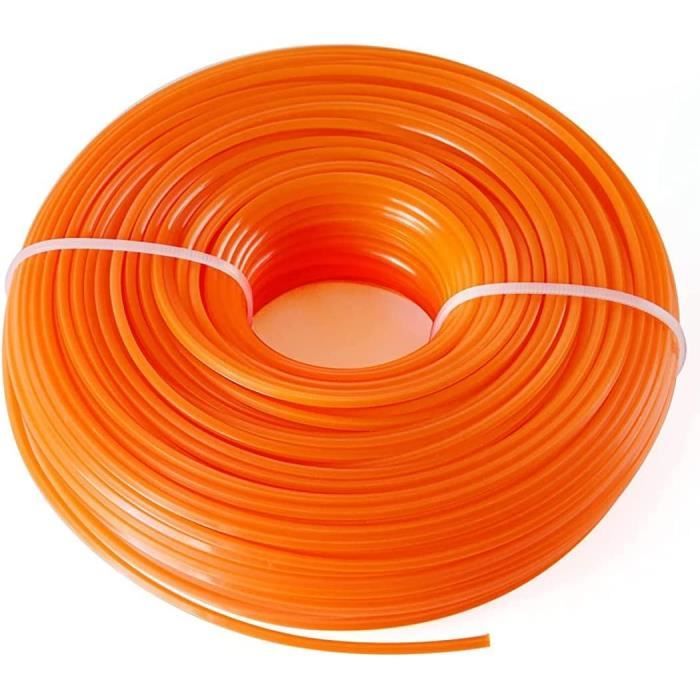 Ligne de strimerie en nylon,cordon de strimmer,ligne de coupe en nylon accessoires de tondeuse ...