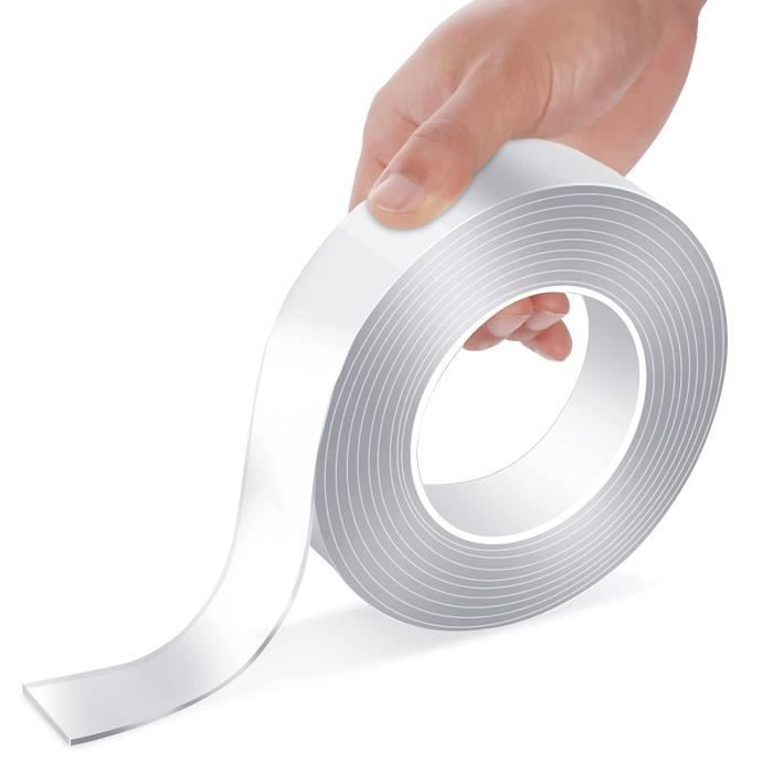 Ruban Adhésif Double Face AJW-5M Extra Fort Nano Tape Transparent Ruban ...