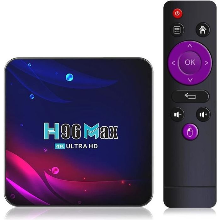An oid 11.0 TV Box, Smart TV Box H96 4 Go de RAM 64 Go de ROM Quad-Core ...