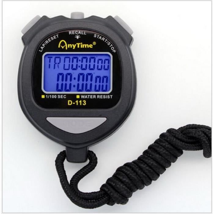 Chronomètre électronique chronomètre minuteur double rangée ...