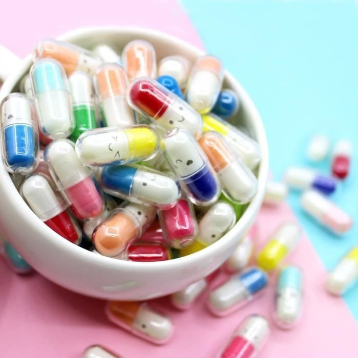 Statue deco,Mini capsules colorées de remplissage pour visage souriant ...