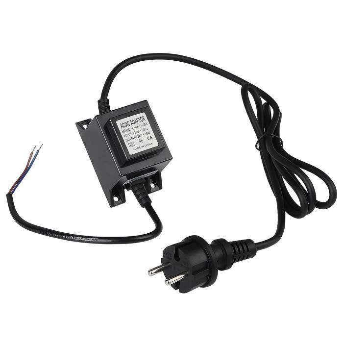 Transformateur Led 24 V 15 W Ip68 - Pour Extérieur - Étanche - Pour Piscine - Transformateur 220 ...