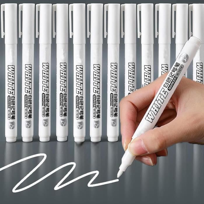 Marqueurs Blancs,Marqueurs Permanents,Marquage Acrylique,Séchage Rapide ...