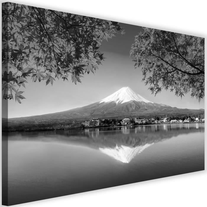 Image sur toile Tableau moderne mural Cadre Canevas Mont Fuji Lac 2 ...