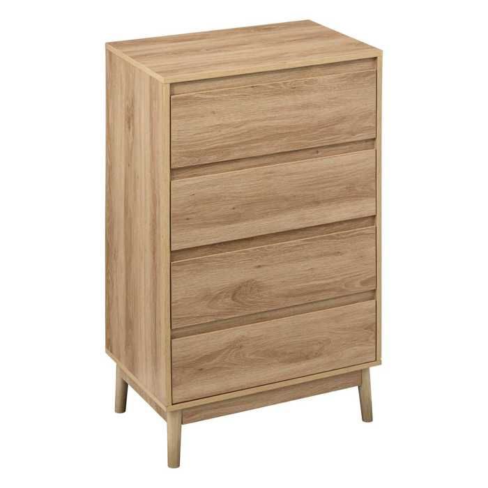 Five Simply Smart - Commode 4 tiroirs Liam - Marron - Cdiscount Maison