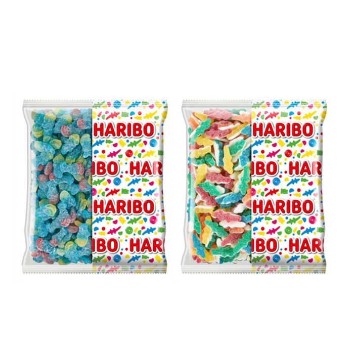 Haribo mix : Schtroumpfs Pik (1x2 kg) - Crocopik (1x2 kg) - Cdiscount ...
