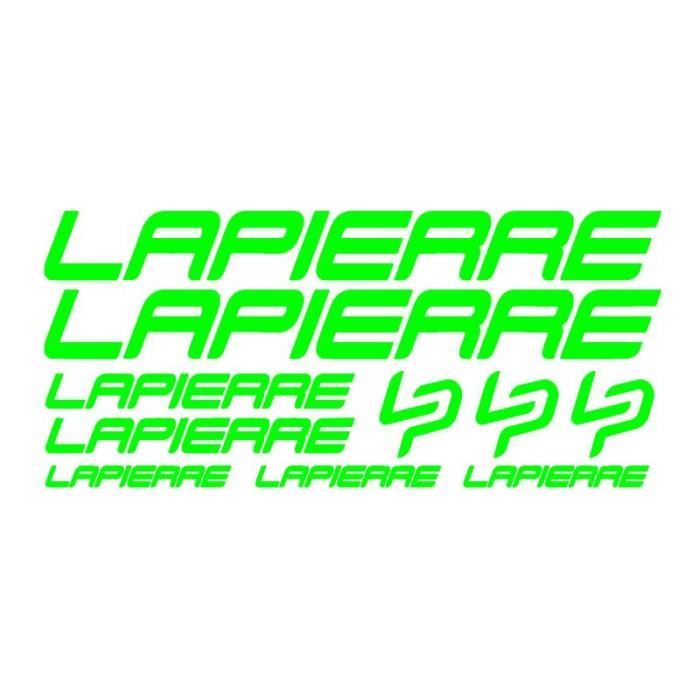 10 stickers LAPIERRE - LIME - Vélo VTT VTC BMX Course Route Cadre Bike ...