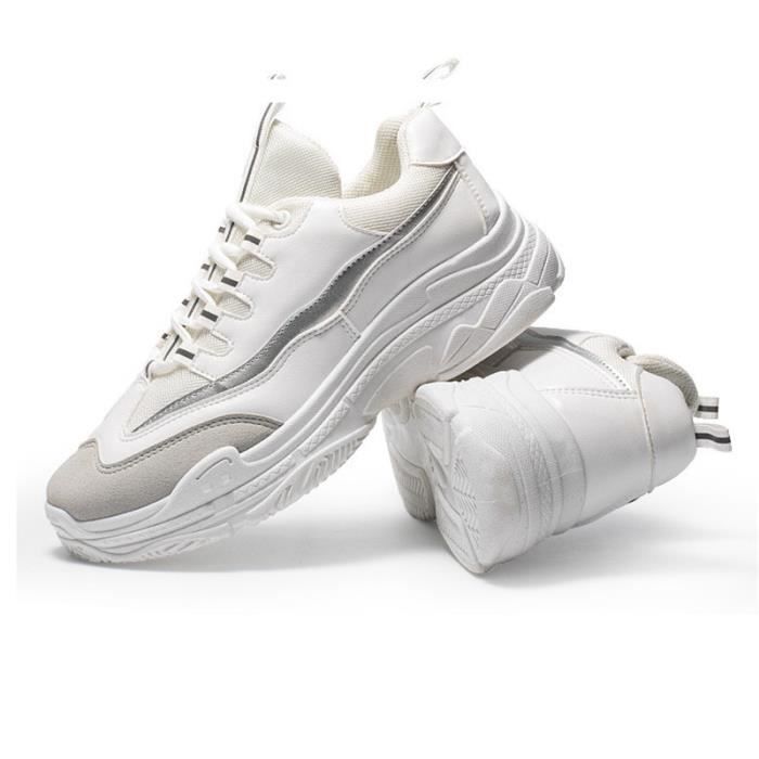 HB™ Baskets Homme - Sauvage Fond épais sneaker Loisir - blanc Blanc ...