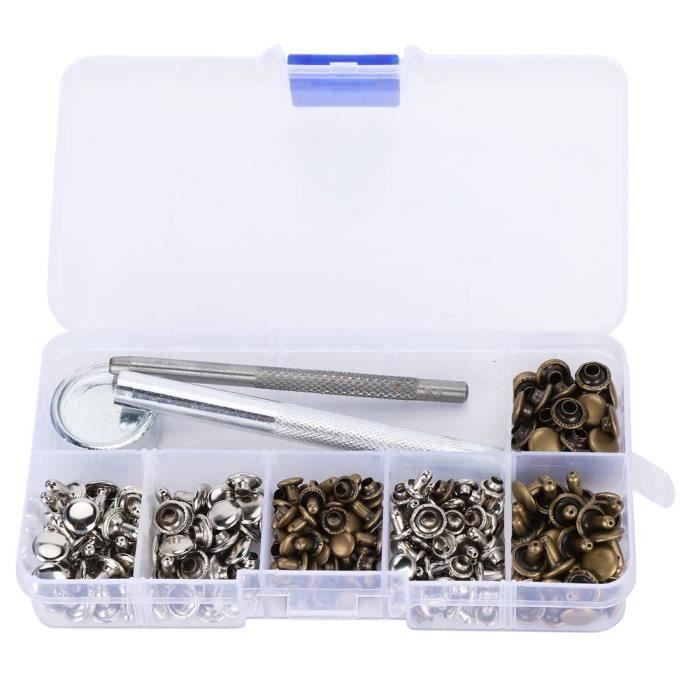Kit de Rivet en laiton Ensemble de 120 rivets en laiton Ensemble de ...