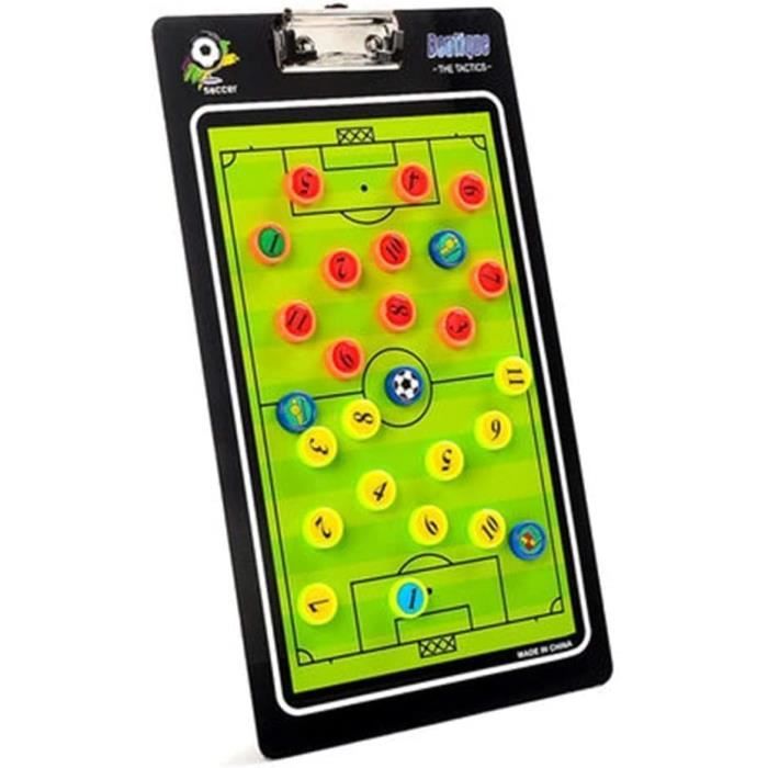 Tableau Tactique Football - SANAG - 35x20 cm - PVC Réutilisable - Léger ...
