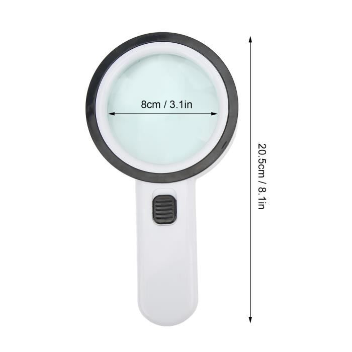 Loupe optique portable en verre 30X avec 12 LED - Cikonielf - Cdiscount ...