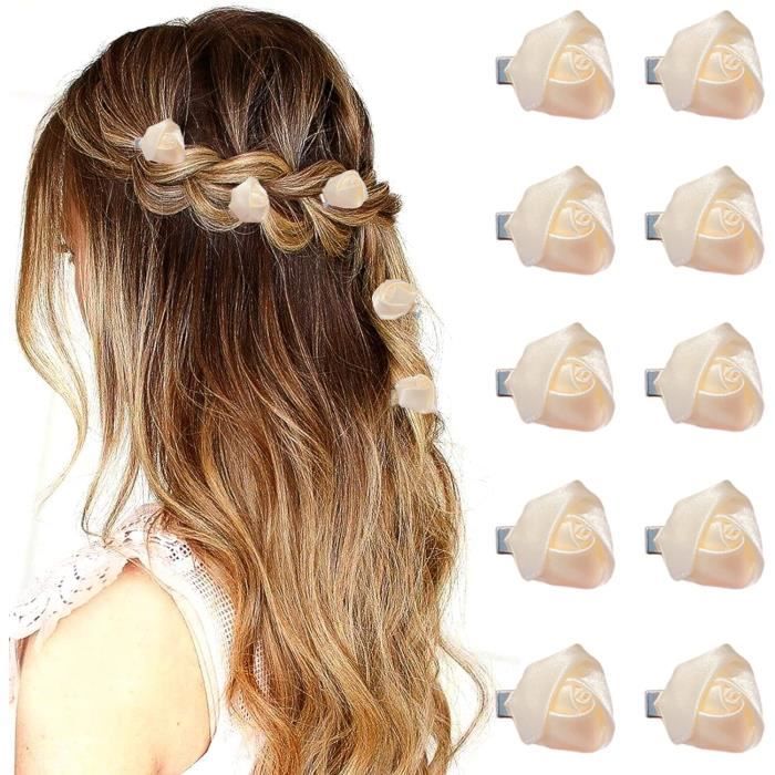 10 Pcs Fleur Mini Pinces à Cheveux, Petites Pinces à Cheveux Pinces à ...