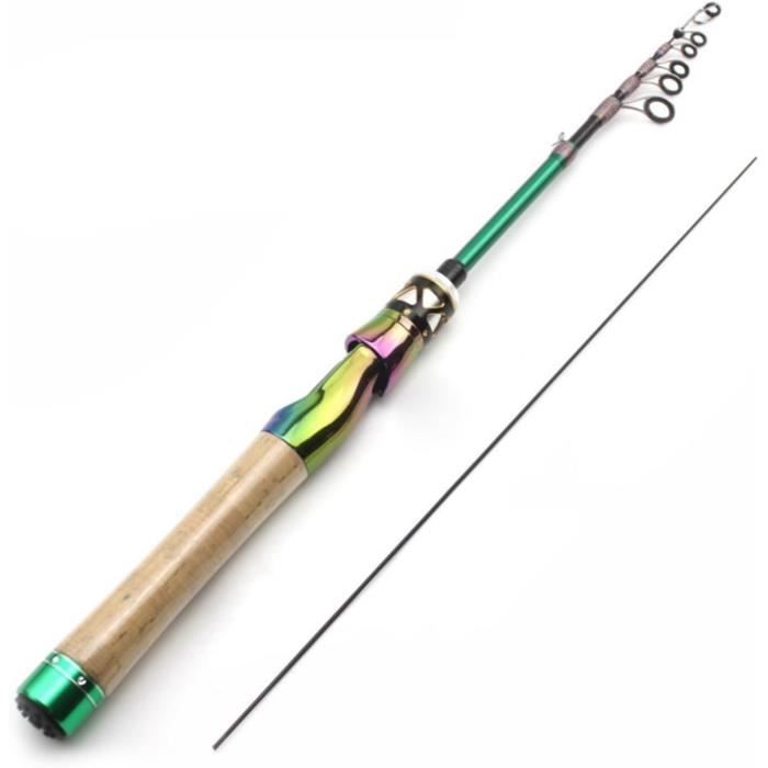 Canne À Pêche Ultra-Light Fishing Rod Carbon Fiber Spinning-Casting ...
