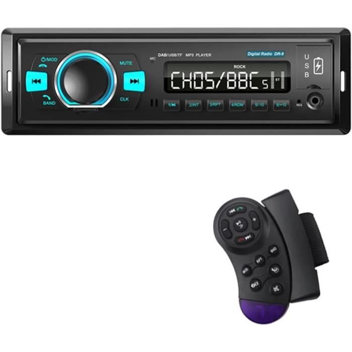 Autoradio Dab+ Din Bluetooth In Dash Avec Télécommande Au Volant ...