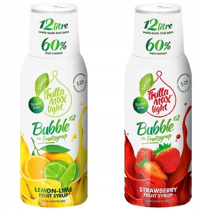 Sirop concentré - FruttaMax - Citron Limon Vert Fraise 500ml - Sans ...