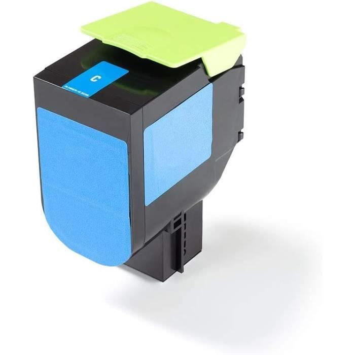 Toner Cyan 5000 Pages Remplace Lexmark 78C0X20, 78C2Xc0 Toner Pour ...