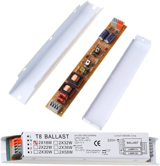 MINGSTORE T8 220-240V AC 2x58W Ballast électronique à Large Tension Ballasts de Lampe ...