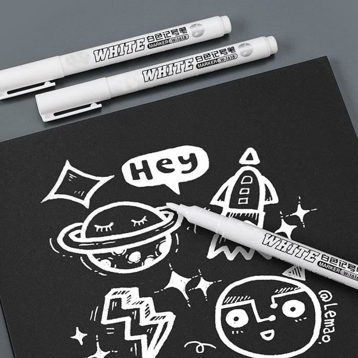 Marqueurs Blancs,Marqueurs Permanents,Marquage Acrylique,Séchage Rapide ...
