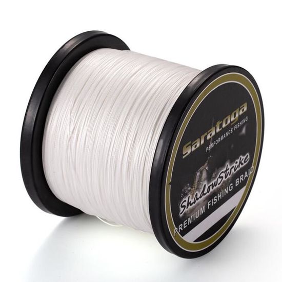 Fil de pêche tressé - Saratoga - 1000m - 8 brins - 30lbs - 0.26mm ...