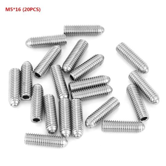 GOTOTOP Vis de poussoir à bille à ressort 20pcs / set vis de plongeur à ...