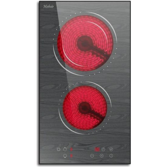 Plaque Vitrocéramique 2 Feux, Hobsir Plaque De Cuisson Électrique ...
