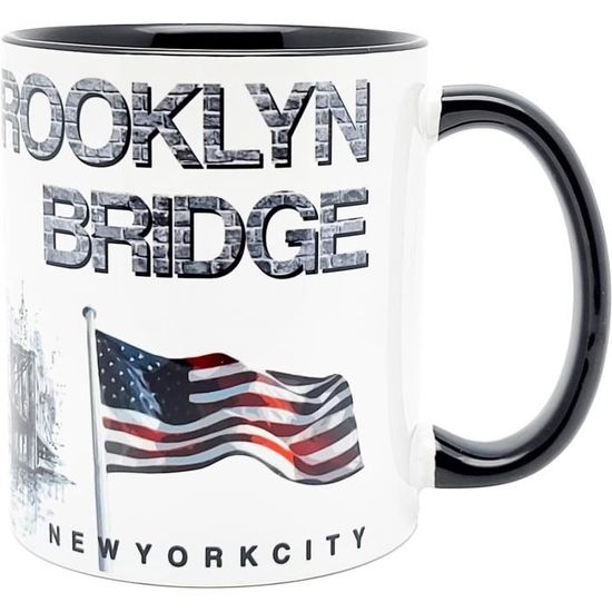 Brooklyn Bridge, New York City - Mug Céramique 325 Ml - Tasse-Cadeau ...