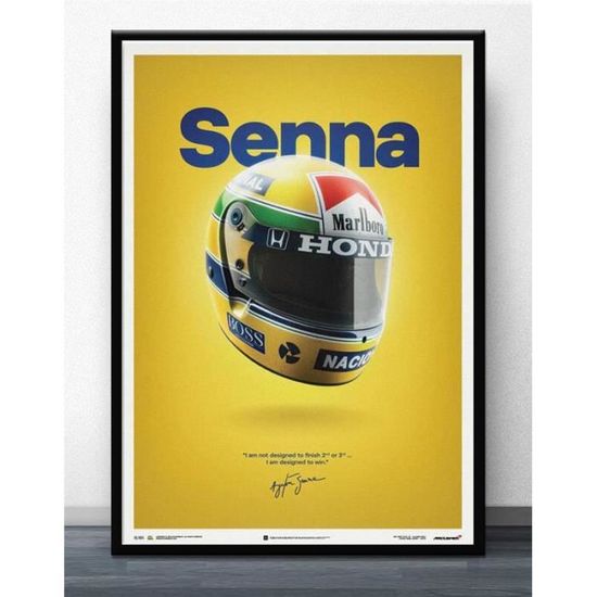 Affiche et imprimés avec Ayrton Senna formule F1,Champion du monde ...
