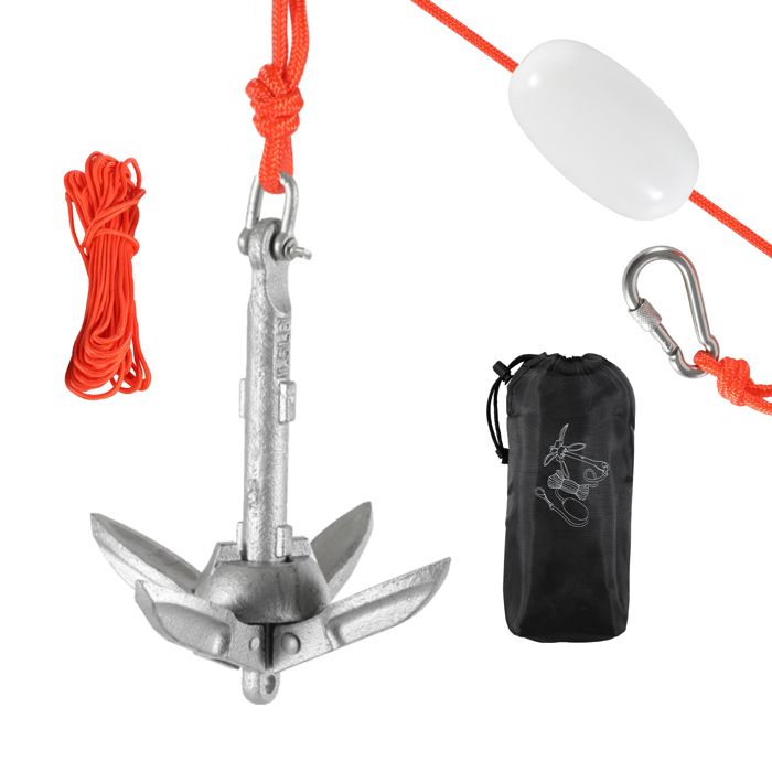 Tubiaz Ancre de bateau Ancre de Kayak Petite Ancre de Bateau Kit ...
