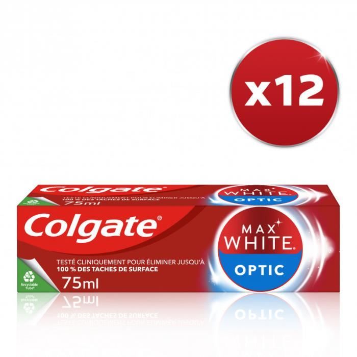 Pack de 12 dentifrices Colgate blancheur instantanée 75ml - Cdiscount Au quotidien