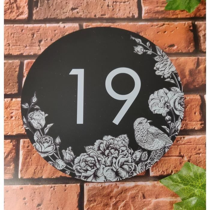 Plaque De Maison Personnalisée Exterieur En Acrylique Gris Ardoise ...