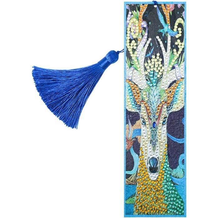 Domybest Marque-page de Peinture au Diamant Bricolage Diamond Painting Marque Page en Cuir ...