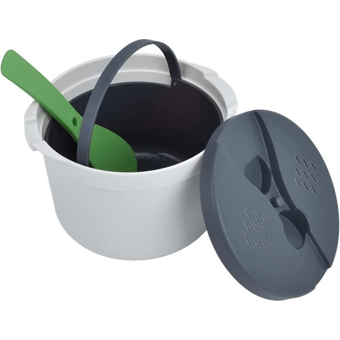 Riz Maker, 2L Cu ur à riz micro-ondes durable sans odeur Set PP de ...
