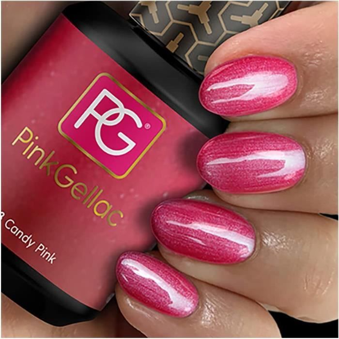 Vernis à ongles 158 Candy Pink. 15 ml gel Manucure et Nail Art pour UV ...