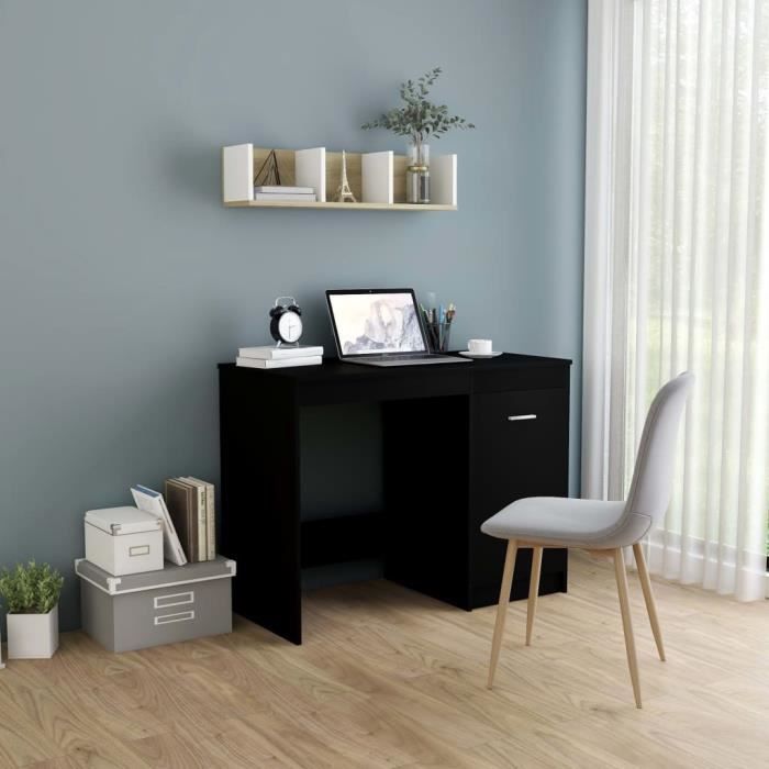 Bureau Table de travail Table Informatique - Conception Simple Noir ...