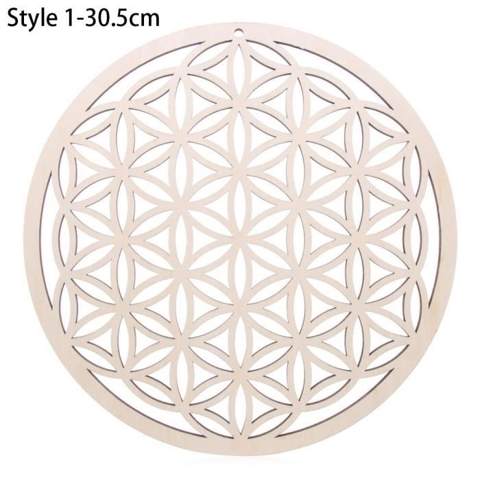 (Style 1-30.5cm)Symbole Naturel Fleur de Vie Chakra, 7 Sortes de ...