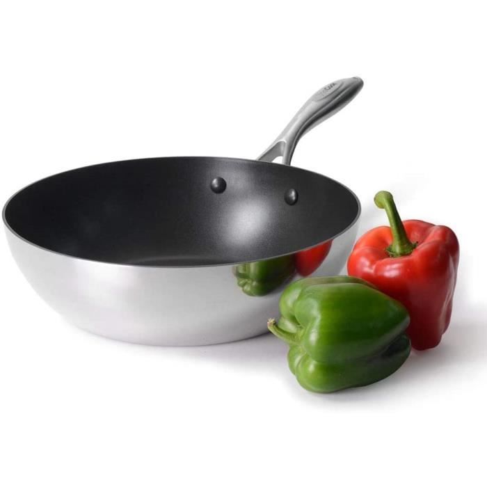 Wok inox 18 10 - Achat / Vente pas cher