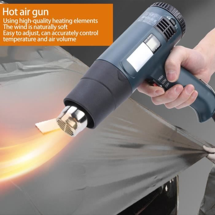 Pistolet à Air Chaud 2000 W , Décapeur Thermique, Température 60 à 630 ...